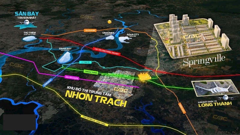 Vị trí dự án Spring Ville Nhơn Trạch có lợi thế gì?